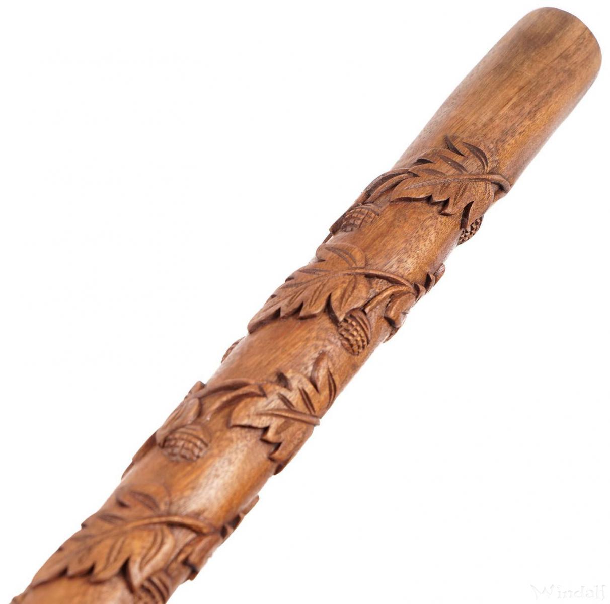 WINDALF Elfen Wanderstab AYLA 150 cm Fairy Eichenlaub Ornamente ...